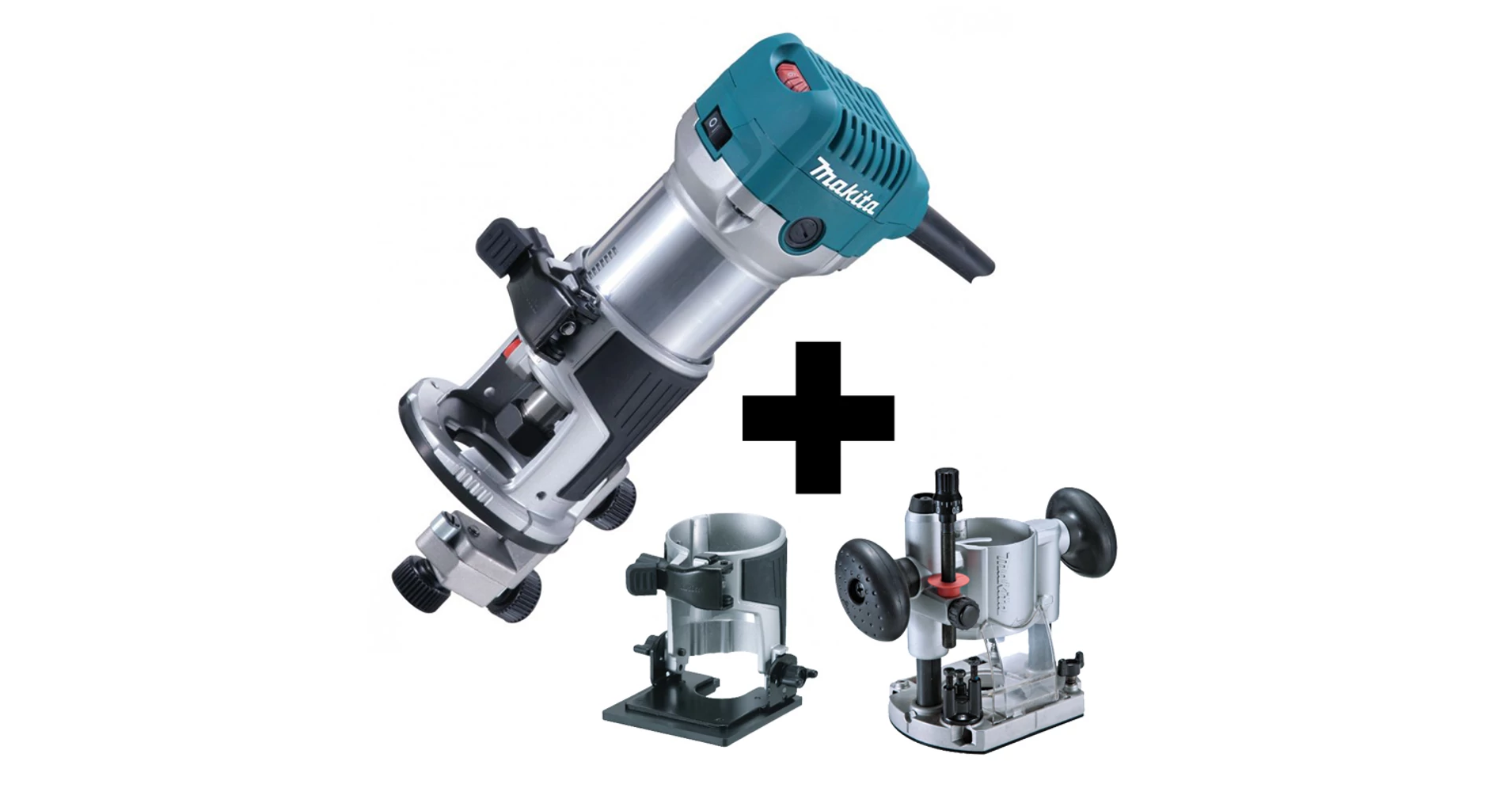 Makita RT0700CX2J Kombinált felsőmaró szett (710W)